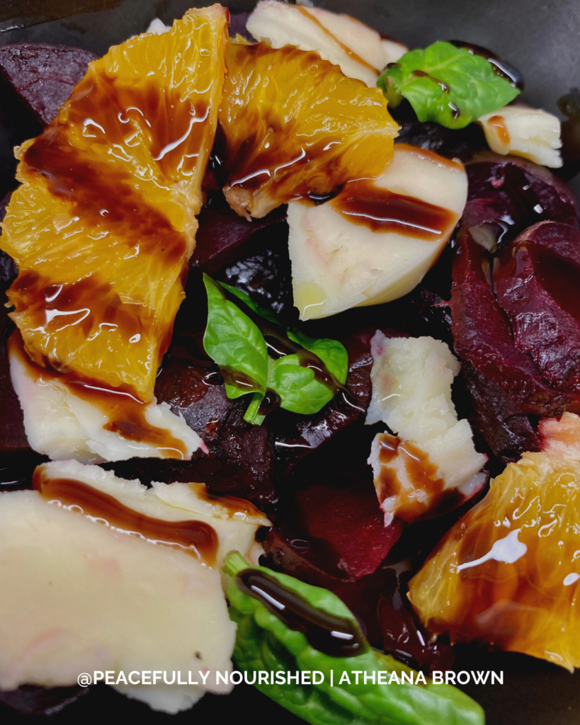 Beet Caprese Salad • peacefullynourished.ca